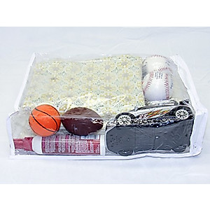 Oreh Homewares Heavy Duty Vinyl Zippered Closet Storage Bags (Clear) for Sweaters, Blankets, Comforters, Bedding Sets and Much More! (11" x 15" x 4") 2.9 Gallon 4-Pack