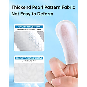 Vostuve Dog Ear Wipes Finger, Ear Finger Wipes for Dogs & Cats, Ear Cleaner Finger Wipes for Ear Wax, Debris, Deodorizes, Relieve Ear Itching & Inflammation, Natural Pet Ear Wipe for Dog, 50 Count