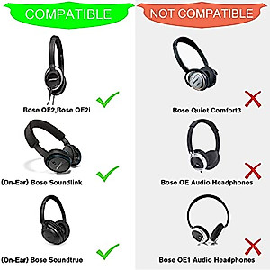 Replacement Ear Pads for Bose SoundLink OE2 OE2i SoundTrue Headphones On-Ear Style Ear Cushion Kit, Blue