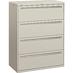 HON 794LQ 700 Series Four-Drawer Lateral File, 42w x 19-1/4d, Light Gray