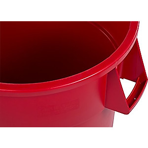 Carlisle FoodService Products CFS 34105505 Bronco Round Waste Container Only, 55 Gallon, Red