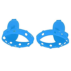 VR Joystick , Adjustable Protective Antislip Comfortable Controller Grip Cover Sweatproof with Strap for Quest 2(blue)