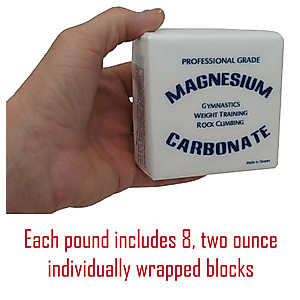 Great Lakes Sports Case of Gym Chalk made from 100% Magnesium carbonate (1 case = 36 pounds)