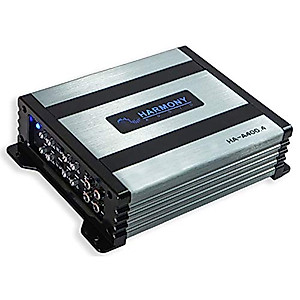 HA-65 Compatible with Jeep Wrangler 2007-2017 Car Stereo Rhythm Series 6.5" Replacement 300W Speakers, HA-A400.4 Alloy 4-Channel 800W Speaker Sub Amp and HA-AK10 Gauge 600W Amp Install Kit