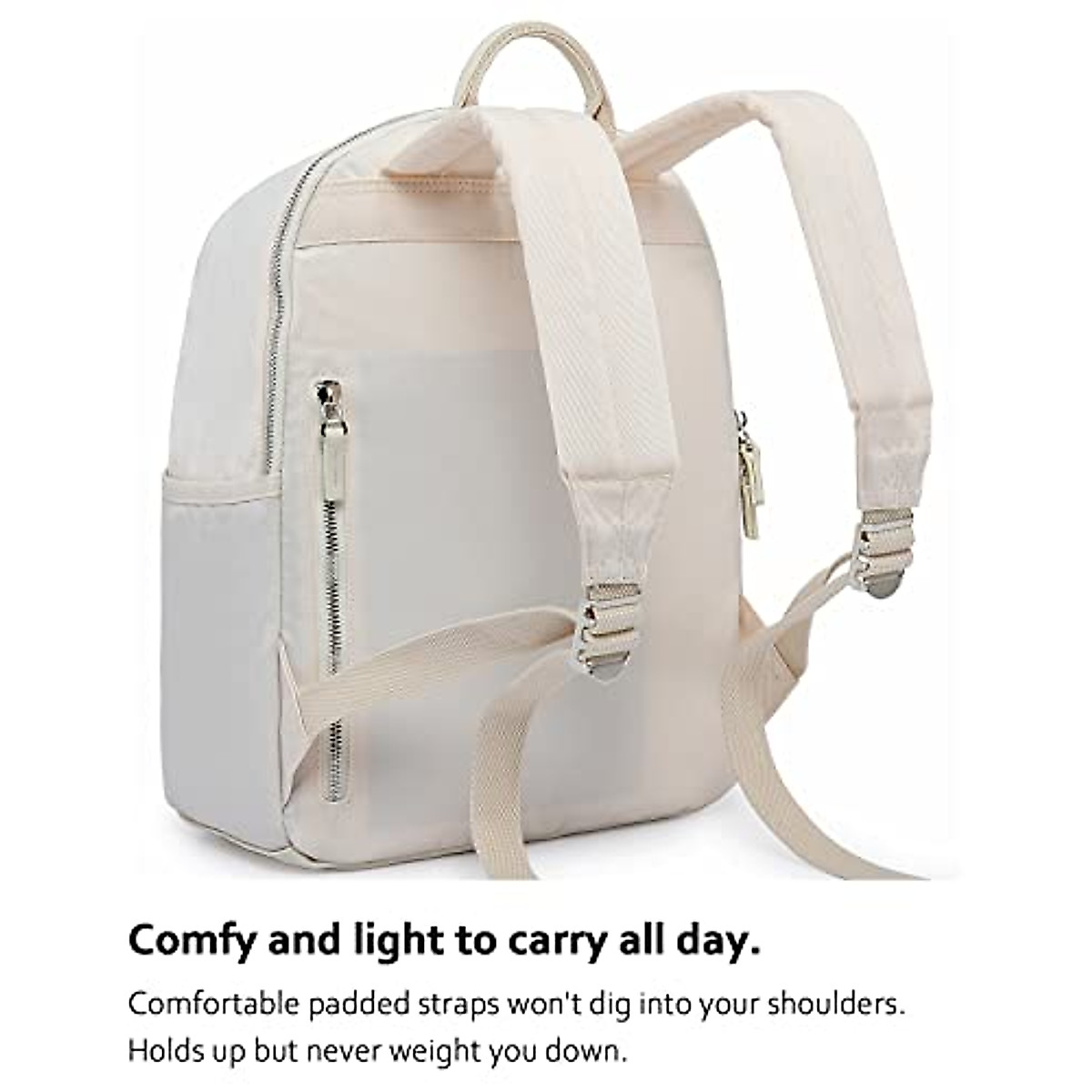 HotStyle OLETHA Backpack Purse for Women, Beige White