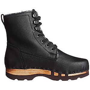 Woody Men's Classic Mid Calf Boot, Smooth Leather Embossed Nero, 9