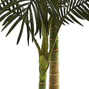 Nearly Natural 5ft. Golden Cane Palm Artificial Tree, Green