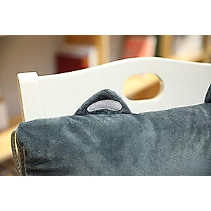 ChezMax Chair Cushion Plush Seat Cushion Back Cushion with Ties, Detachable Thickened Desk Chair Pads, Cartoon Waist Pillow Cushion Decor for Chair Car Office Patio Wheelchair, Cartoon Unicorn