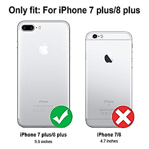 LSL Compatible iPhone 8 Plus Case iPhone 7 Plus Case Clear Cute Strawberry Pattern Design Soft TPU Anti-Drop Scratch Resistant Heavy Duty Protective Wireless Slim Thin Pink Phone Cover for Women Girls