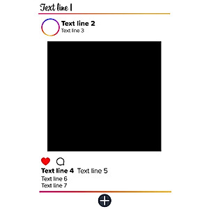 Photo Frame Cutout, Great for Birthday, Graduation, Bridal Shower Events, Social Media Template, Customize with Your info 2 Sizes to Choose