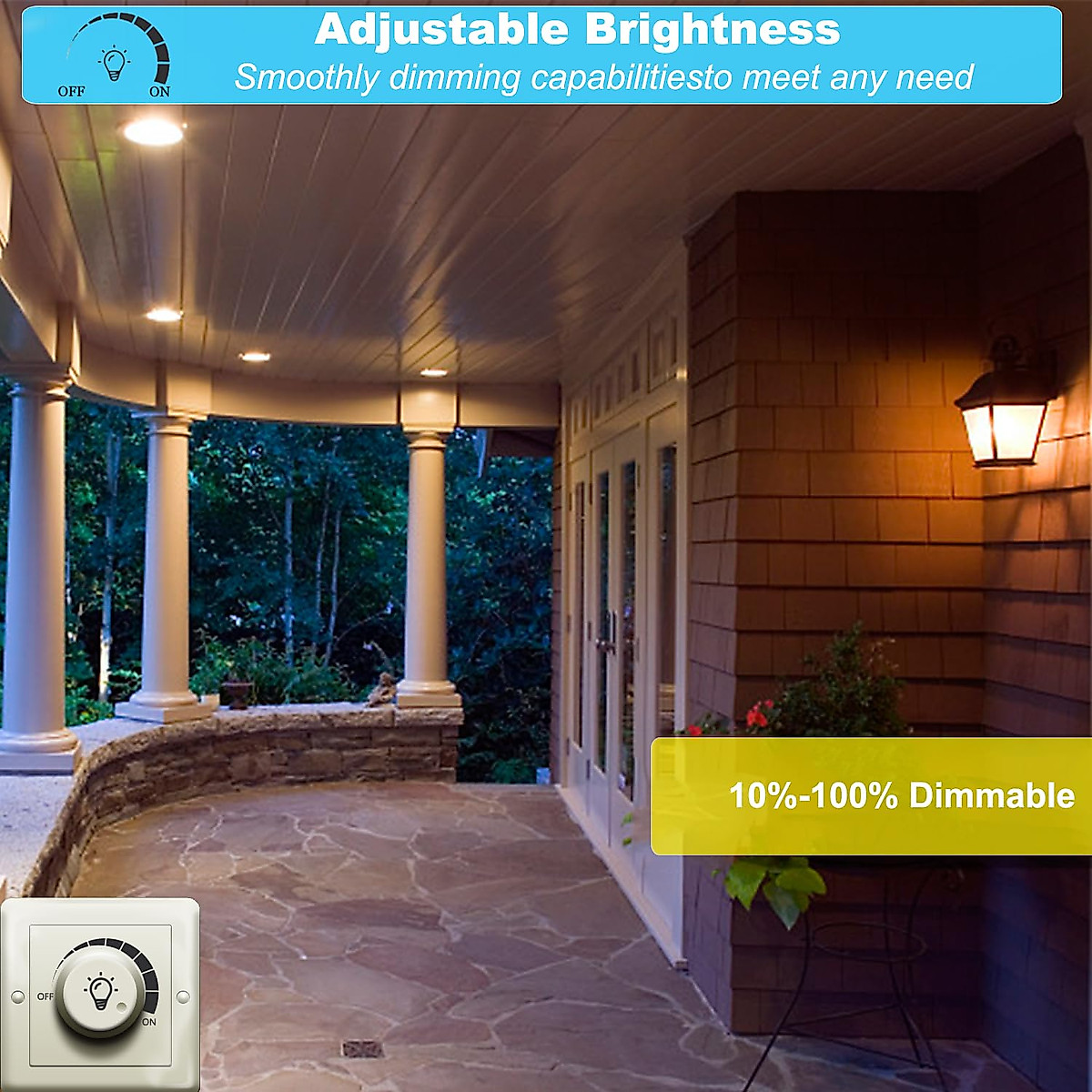 Youtime Par38 Flood Light Bulbs Outdoor/Indoor,15W(150W Equivalent) LED Bulb Waterproof Spot Light Bulb, Dimmable led Flood Light,3000k Soft White, E26 Base, UL Listed, 2Pack