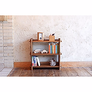 オークヴィレッジ Oak Village 50014-11 Assembly Shelf, 3 Tiers, Brown, Width 25.6 x Depth 8.1 x Height 24.7 inches (65 x 20.5 x 62.8