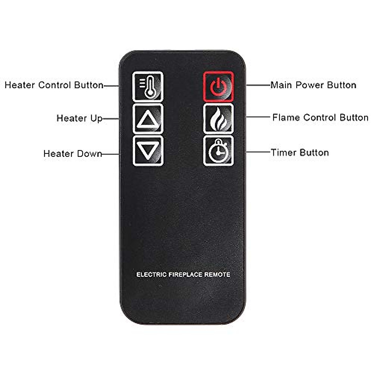 Zokop 25''W Freestanding Electric Fireplace Stove Space Heater with Realistic Flame, Wood Mantel, Remote Control for Home Room Indoor, 1500W-Black