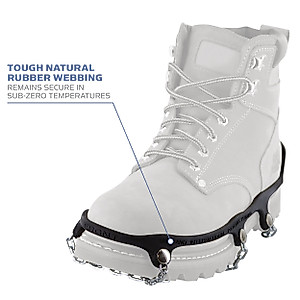 Yaktrax Traction Chains for Walking on Ice and Snow (1 Pair) , Black