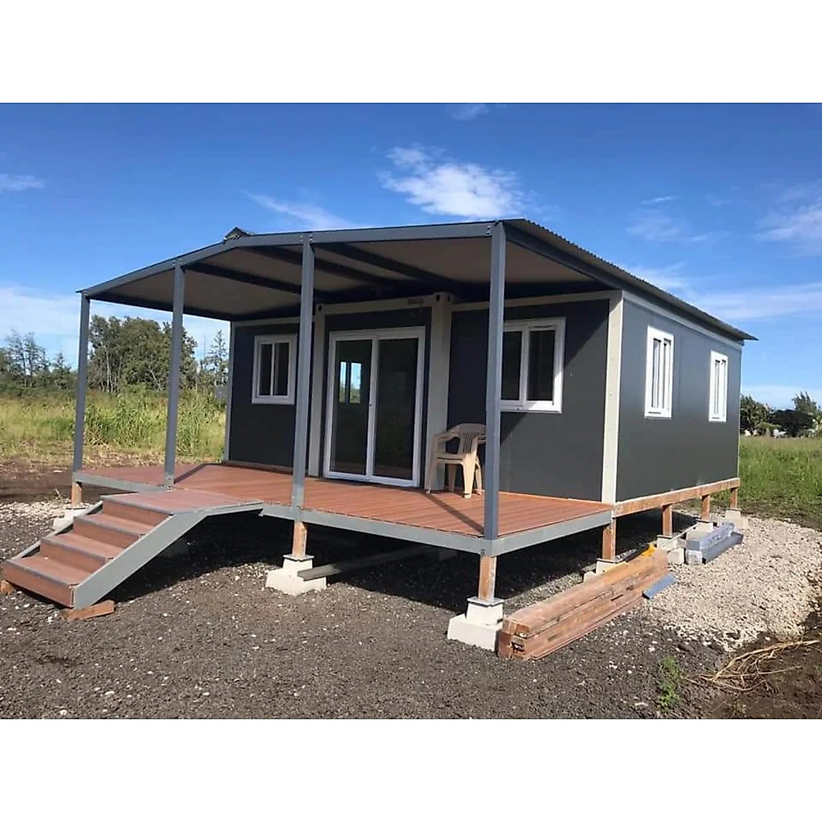 Mobile Home 3 Bedroom Foldable Flat Pack Prefab Modern 20ft 40ft Expandable Container House