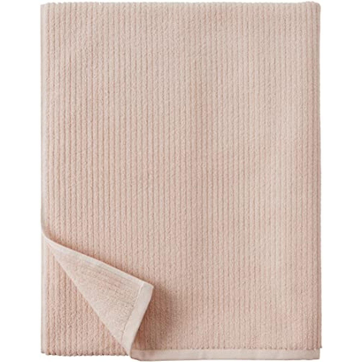 Amazon Aware 100% Organic Cotton Ribbed Bath Towels - Bath Towels, 4-Pack, Blush
