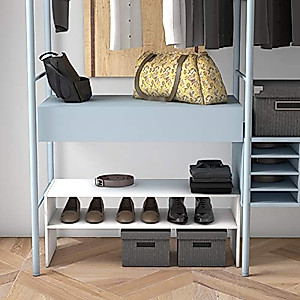 Giantex 3-in-1 Shoe Rack, 5-Tier Shoe Organizer, Wood Storage Shelf for Shoes, Multi-Shape Shoes Shelves, Ideal for Entryway Hallway Living Room (White)