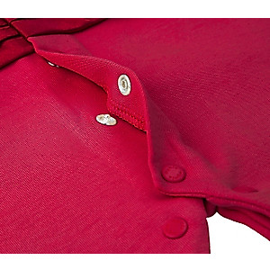 Lilax Baby Boy Gentleman Tuxedo Footie Christmas Holiday Outfit with Bow Tie 3M Red