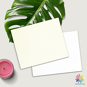 Mat Board Center, 10 Pack 8x10 Picture Backing Boards, Ivory Uncut Matt Boards, Ideal for Pictures/Prints/Frames/Arts