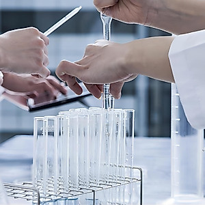 2 Pack Acrylic Test Tube Rack, 24Wells, for 5/9“ OD Tube (13 ±0.1mm，MAX for 14mm) Centrifuge Tube Holder for Labortory Holder Lab Test Tube Transparent