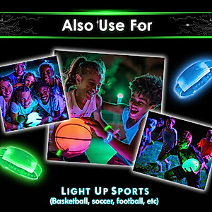 Starlux Games Capture The Flag Redux – Glow-in-The-Dark Bracelet Expansion Set | Adds 12 Players (with 12 LED Bracelets) | Glow in The Dark Games | Sleepover Games | Outdoor Games for Kids