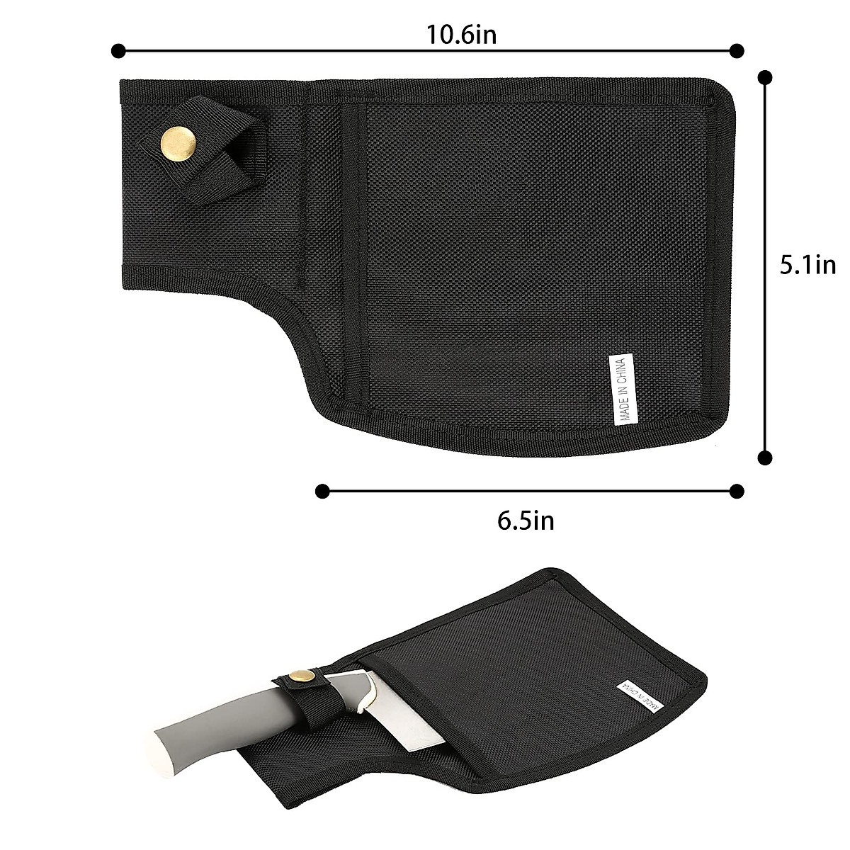 Cleaver Sheath, Universal Wide Knife Protectors, Durable Butcher Chef Knife Edge Guards, Heavy Duty Cleaver Covers , Cleaver Sleeve Size 10.6” Lx6.69”W(HGJ570)