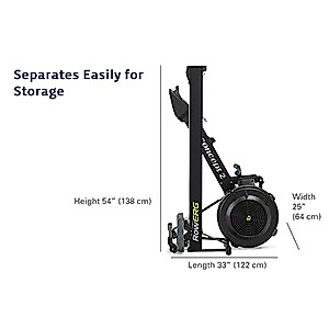 Concept2 RowErg Indoor Rowing Machine - PM5 Monitor, Device Holder, Adjustable Air Resistance, Easy Storage