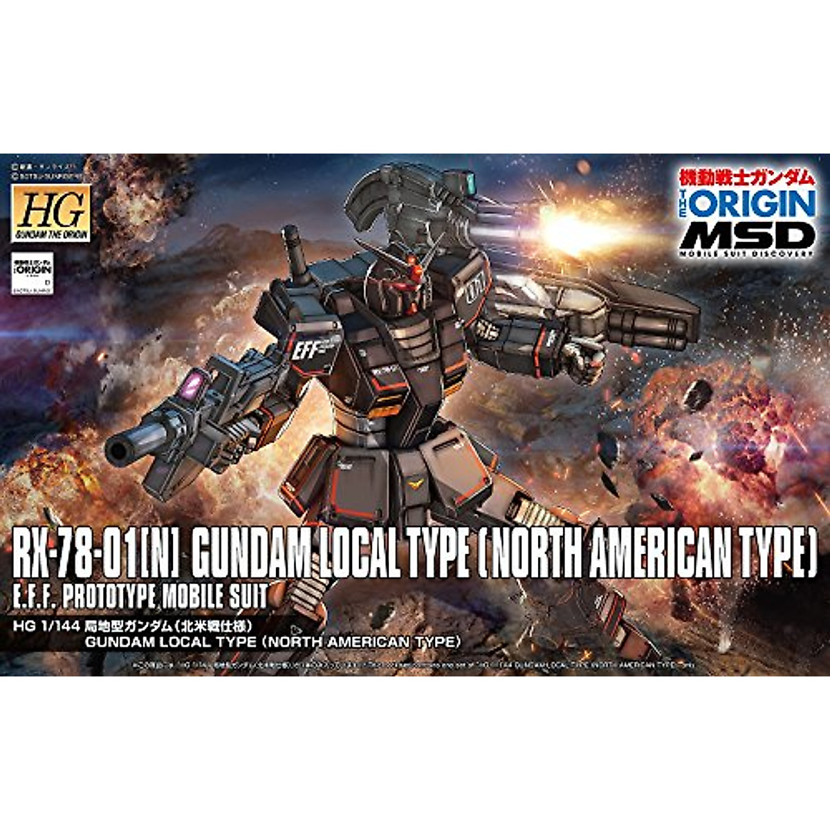Bandai Hobby HG 1/144 Gundam Local Type (North American Front) The Origin