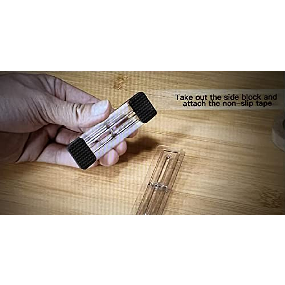 Drawer Divider/Closet Organizer Transparent Black