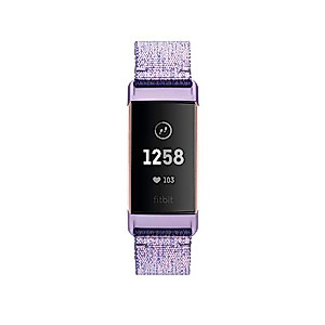 Fitbit Charge 3 Special Edition Fitness Activity Tracker, Lavender Woven, one Size, 0.06 Pound