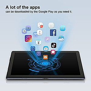 Tablet with Keyboard, 2 in 1 Tablet Android 11, 10.1 inch Tablets Octa-Core Processor, 4GB RAM+64GB ROM, 1920x1200 FHD Touch Screen, 13MP Dual Camera, BT, WiFi, Google Certified Tablet PC