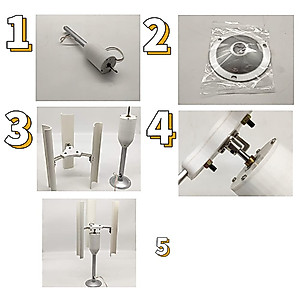 TBVECHI DIY Three-phase Permanent Magnet Generator, Wind Generator for Vertical Axis Wind Turbine Model Three-Phase Permanent Magnet Generator DIY Wind Power Parts & Accessories