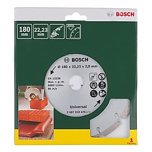 Bosch 2607019476 180mm Promoline Diamond Blade, Silver