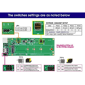 Micro SATA Cables | SlimSAS 4i PCIe 4.0 M.2 NVMe SSD Adapter