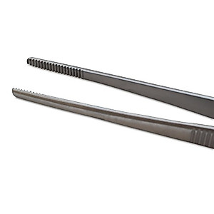 Mars Professional Stainless Steel Anatomical Thumb Tweezers, 5" Length