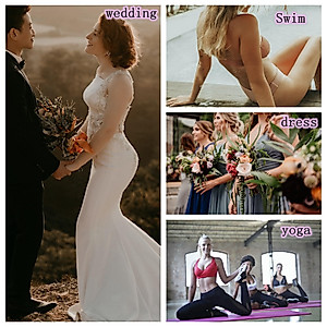 RMYLOVE Women’s Adhesive Bra Insert Pads Breast Enhancer Removable Breathable Sticky Push Up Inserts Bra