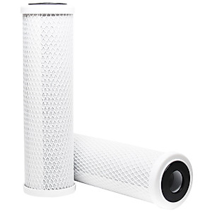 2-Pack Replacement for GE GX1S01R Activated Carbon Block Filter - Universal 10 inch Filter Compatible with GE SINGLE STAGE DRINKING WATER FILTRATION UNIT - Denali Pure Brand