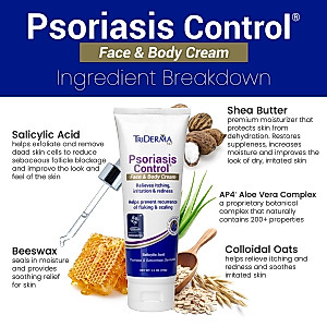 TriDerma Psoriasis Control Face and Body Cream, 4.2 Ounces