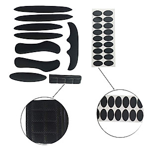 2 Set Helmet Padding Kit Bike Helmet Pad Universal Foam Pads for Bike Motorcycle Cycling Helmet, black, QXDAITI-12