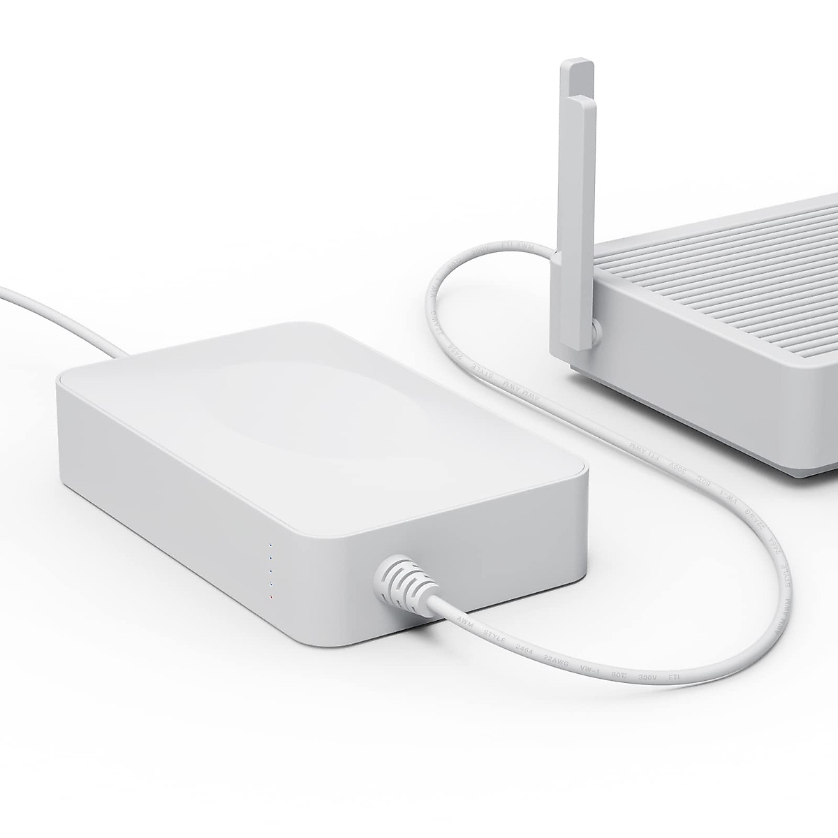 Mini UPS Battery Backup with 4 DC Output Interface, DC 12V/2A 9000mAh Home Router UPS, Rechargeable Battery Backup for LED Light Strip, CCTV Camera, Router, UPS Battery Backup & Surge Protaector