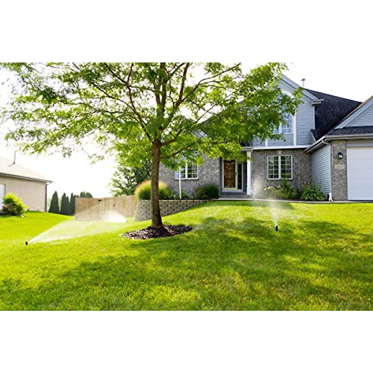 Rain Bird 32HE In-Ground Pro Rotor Pop-up Sprinkler System Kit with Click-N-Go Garden Hose Connection