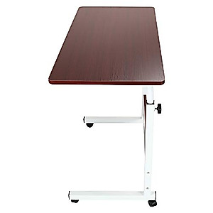 Toxz Computer Task Table Office Desk,Adjustable Height,Locking Casters,80CM 50CM,Fillet Wood,Simple,with Installation Tool(Ship from US!)