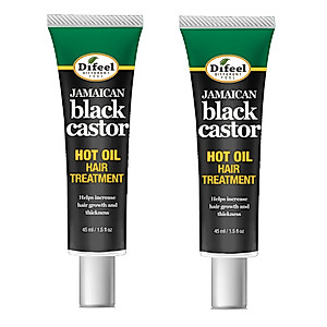 Difeel Hot Oil Hair Treatment with Jamaican Black Castor Oil 1.5 oz. (Pack of 2)