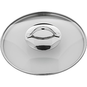 WMF Stock Pot Ø 24 cm Approx. 8.8L Provence Plus Pouring Rim Glass Lid Cromargan Stainless Steel Polished Suitable for Induction Hobs Dishwasher-Safe