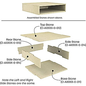 Outdoor Pizza Oven for Grill Professional Series Stainless and Enamel Steel Pizza Stone Box Oven Grill for Garden Outside Backyard Grill Pizza Oven