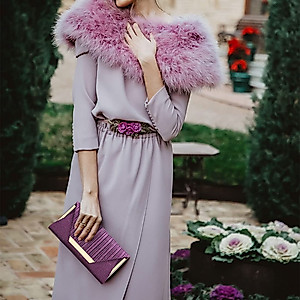 Dasein Women Evening Bags Wedding Purses Handbags Party Clutches Cocktail Prom Formal Clutch with Glitter