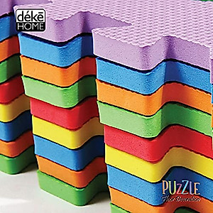 Alphabet & Numbers Rubber EVA Foam Puzzle Play Mat Floor. 36 Interlocking playmat Tiles (Tile:12X12 Inch/36 Sq.feet Coverage). Ideal for Crawling Baby, Infant, Classroom, Toddlers, Kids, Gym Workout