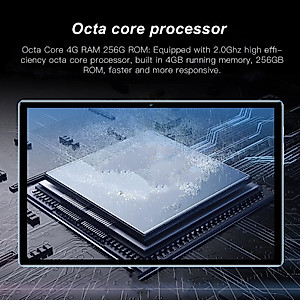 HAIKOO 10 Inch Tablet 4G Call Tablet 4GB RAM 256GB ROM IPS Big Screen for 11 for Office (US Plug)