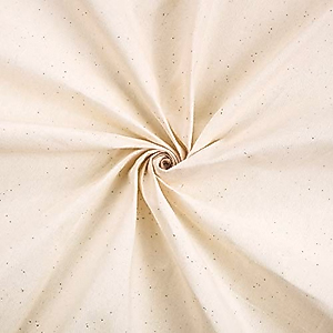 Muslin Fabric 63 Inch Wide Natural Fabric Unbleached Stitch Cloth for Making Garments Crafts, Sold by The Yard