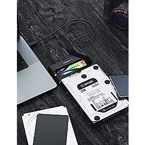 SABRENT USB 3.2 Type C M.2 PCIe NVMe + 2.5/3.5 Inch SSD & HDD Converter [DS-UCMH]